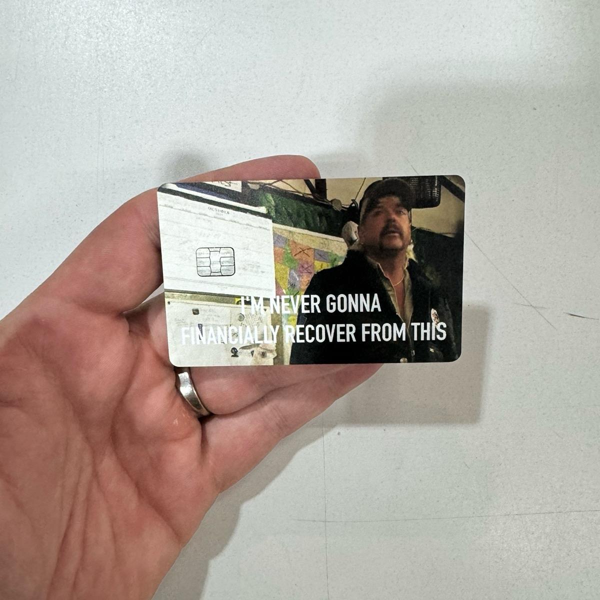 I'm Never Gonna Financially Recover From This QR Code Credit Card Stic