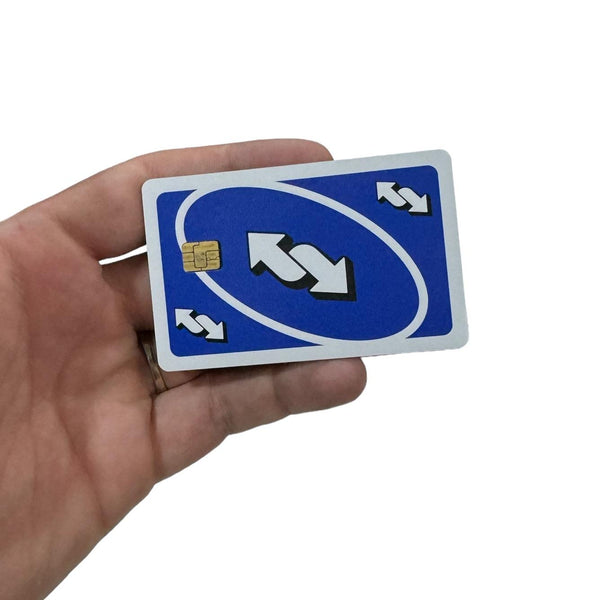 Uno Reverse Credit Card Sticker